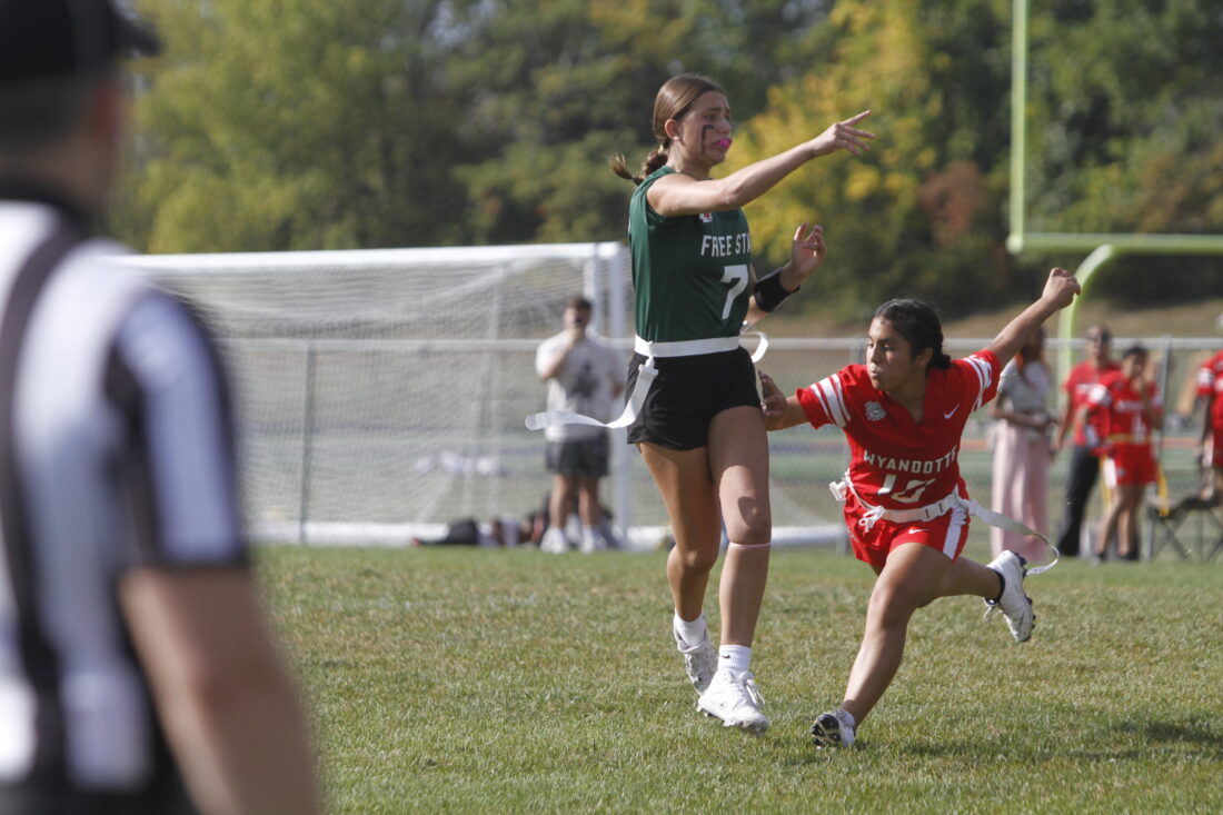 Free State girls flag football goes 2-1, loses in semifinal in first ...